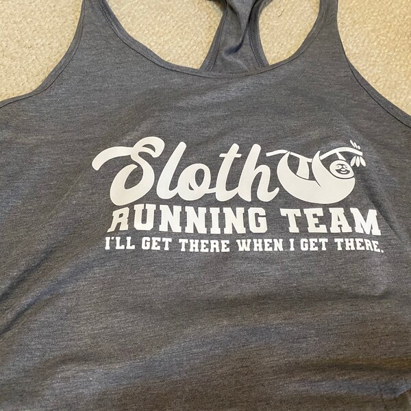 Sloth Running Team Digital File for Silhouette and Cricut (dxf, Png ...