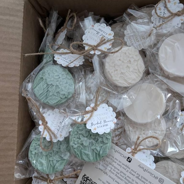 Wildflower Soap Favors - Sage Green Baby in Bloom Shower Party, Bridal ...