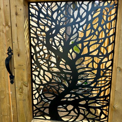 Metal Panel Metal Privacy Screen With Birds Custom Design - Etsy