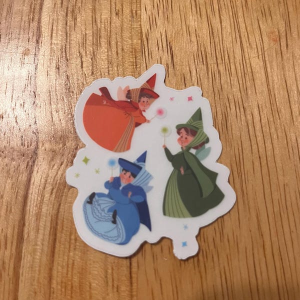 Good Fairies Flora Fauna Merryweather Transparent Laptop Stickers ...