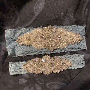 Wedding Garters Plain Elastic Stretch Lace Garter Set Ivory | Etsy