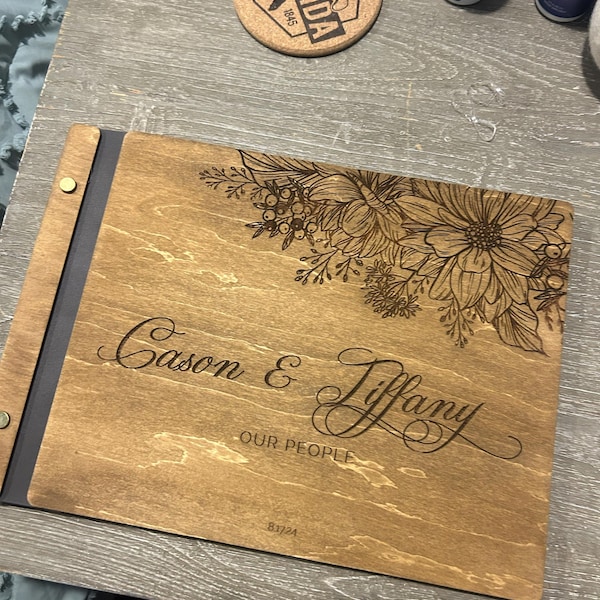 Please Sign Our Guest Book, Polaroid Photo Album Gift, Wooden Guest ...