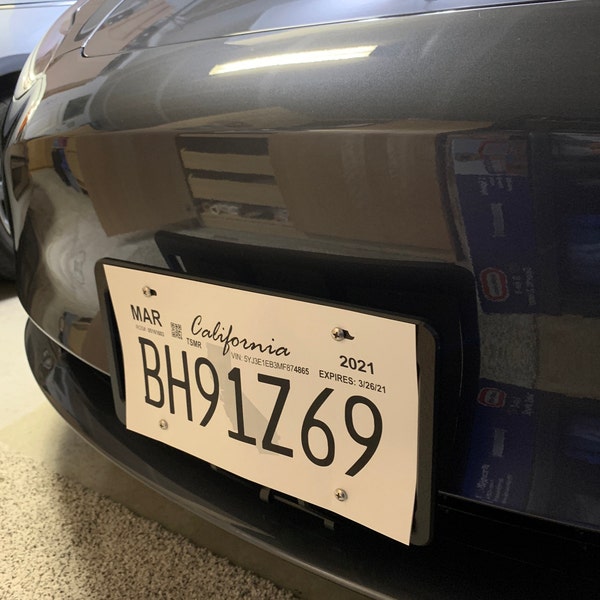 Quick Bandit - Model Y License Plate Mount - Etsy
