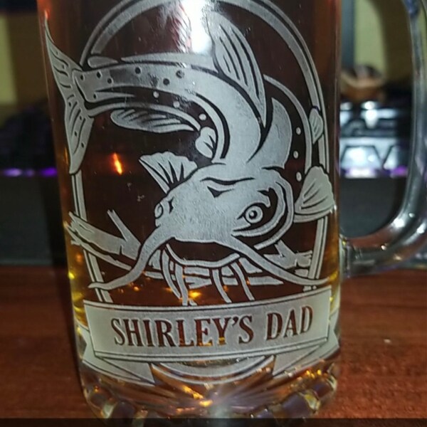 Personalized Catfish Beer Mug, Engraved Gifts for Men - Etsy
