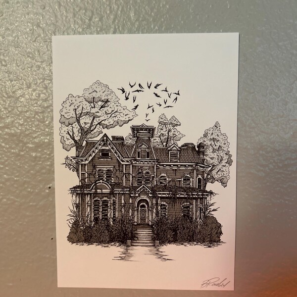 Creel House - Stranger Things Spooky House Wall Decor Fine Art Print - Etsy