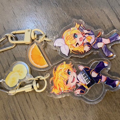 VOCALOID Charms Miku, Rin, Len, Gumi Keychains - Etsy