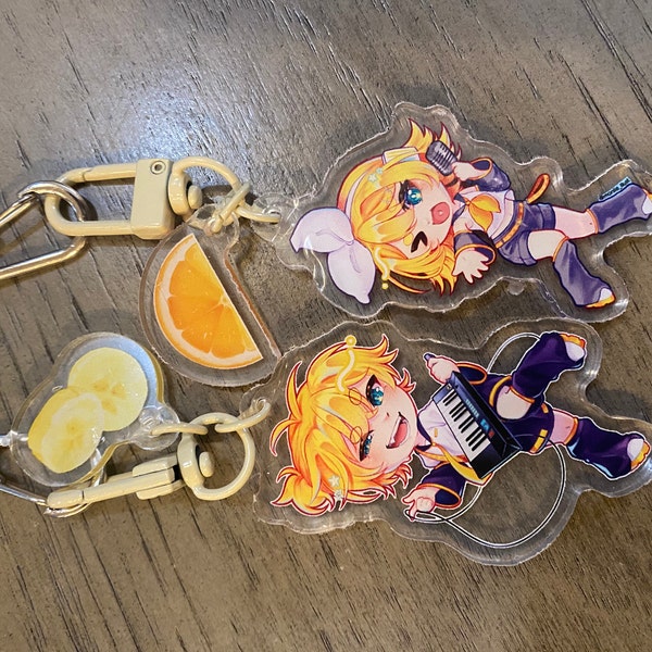 Mini VOCALOID Lanyard Keychains || Miku, Rin, Len - Etsy