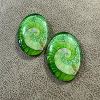 Lotus Stained Glass Image Cabochon,namaste Glass Dome,10mm 12mm 14mm ...