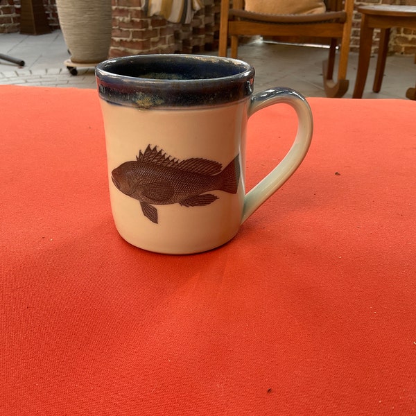 Fish Mug, Fish, Stoneware Mug, Handmade Mug, Ceramic Mug, Housewarming ...