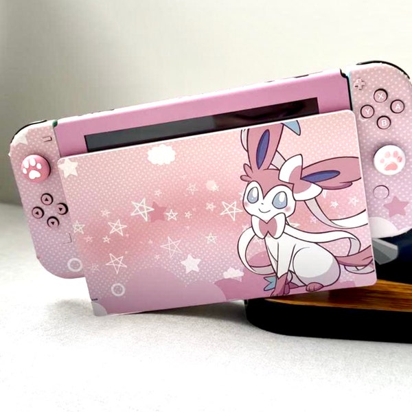 Pokemon Sylveon Pink Nintendo Switch Skin, Pokemon Pretty Pink Switch 2 ...