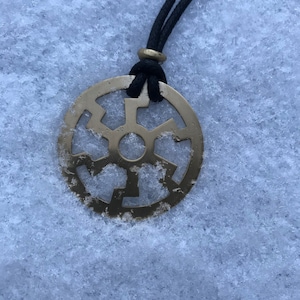 Bronze Sunwheel Ancient Pagan Sun Symbol Necklace Suncross | Etsy UK