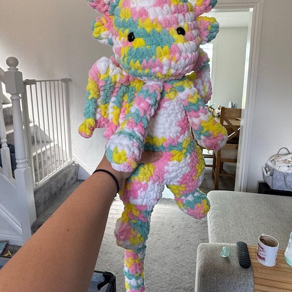 2 Pattern Bundle: Nova the Fury Dragon - Plushie and Snuggler Versions ...