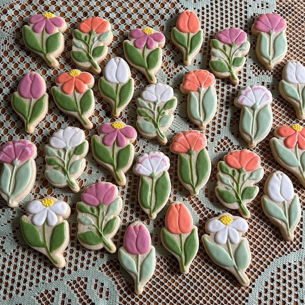 Spring Flower Cookie Cutter Collection - Etsy