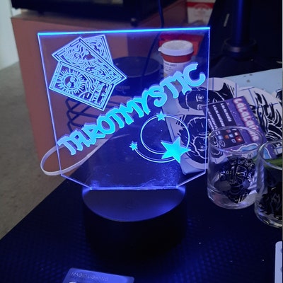 Personalized CUSTOM Multi-color Laser Engraved Edge Lit LED Acrylic ...