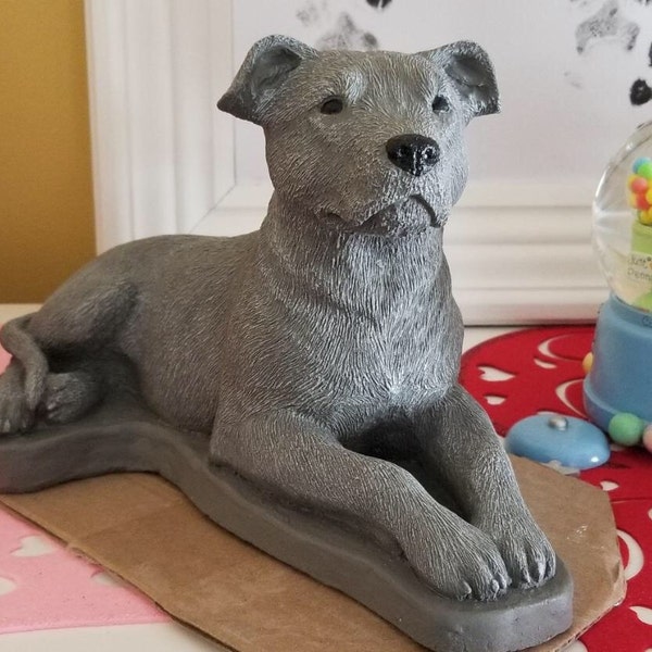 Pitbull Statue, Concrete Statues. Pit Bull Dog Statue, Garden Statues ...