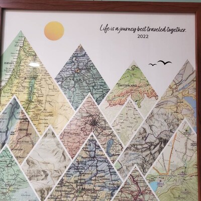 Sailboat Personalized Map Art Custom Sailing Gift Choose - Etsy