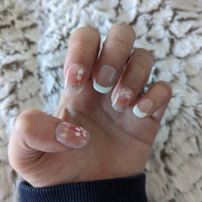 Cool Nail Designs/glitter Nails/translucent Clear Nails/simple Nails ...
