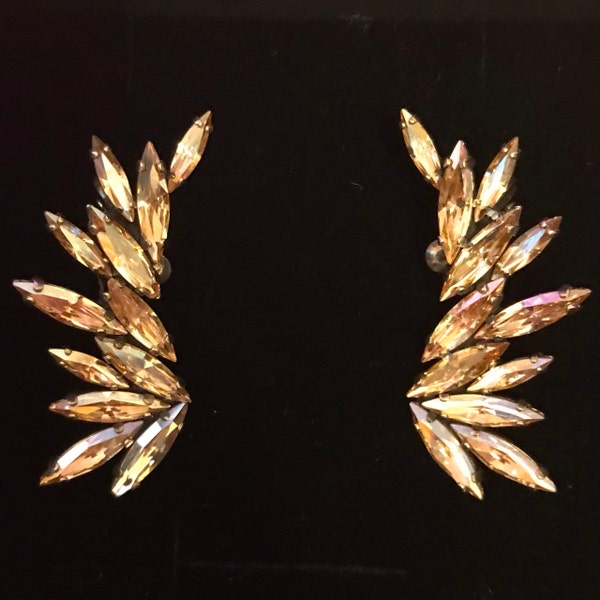 Topaz Earrings, Ear Cuff, Ear Cuffs, Ear Warp, Ear Crawler, Ear Cuff No ...