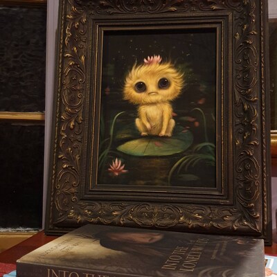 Spooky Bog Creature Creepy Cute Dark Art Fantasy Illustration Horror ...