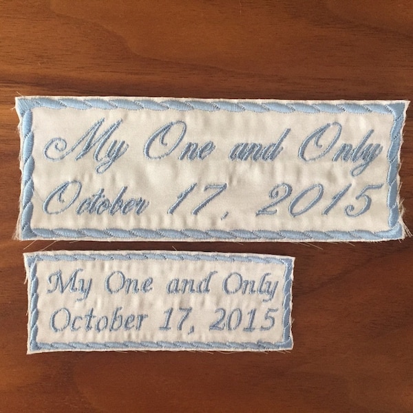 Bridesmaid Labels for Dress or Purse a Custom Embroidered Label With ...