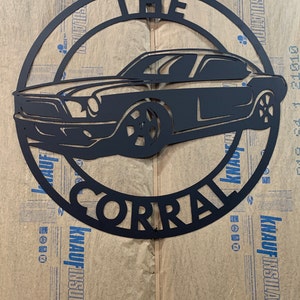 Personalized Metal Car Sign, Car Signs for Garage, Car Name Sign ...