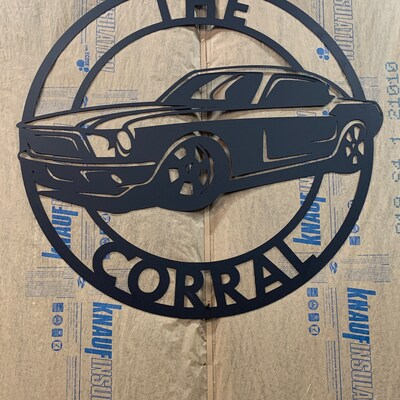 Personalized Metal Car Sign, Car Signs for Garage, Car Name Sign ...