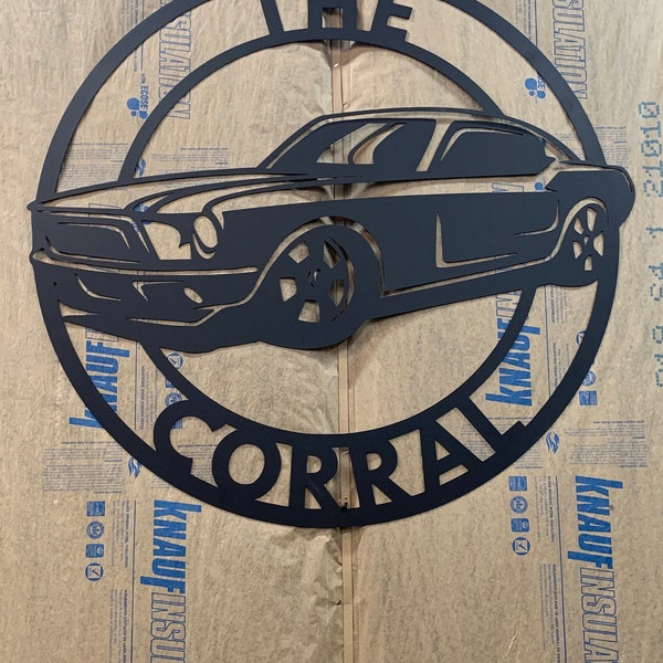 Personalized Metal Car Sign, Car Signs for Garage, Car Name Sign ...