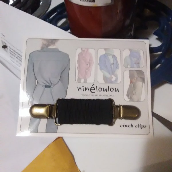 Solid Navy Cinch Clip.clothing Cinch Clip, Sweater Clip, Dress Clip ...