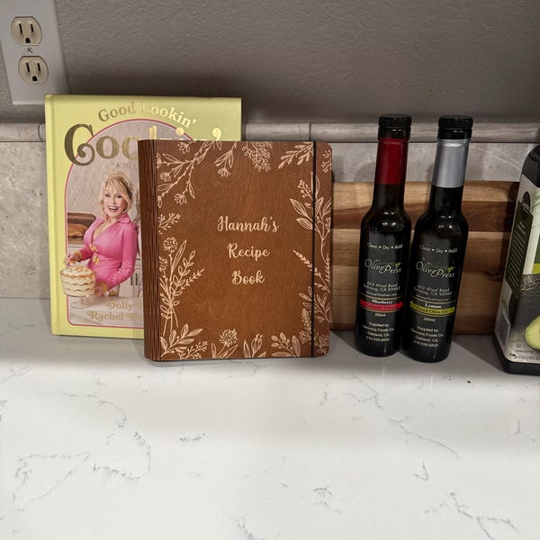 Recipe Binder Personalized Recipe Book Mothers Day Gift Wooden Custom ...
