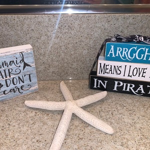 Arrggh Means I Love You in Pirate Itty Bitty Wood Stacking Blocks - Etsy