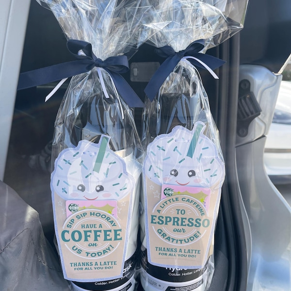 Coffee Thank You Gift Printable, Teacher Gift, Teacher Appreciation ...