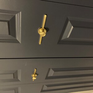 Solid Brass Material Ring Pulls Gold Brass Dresser Knobs - Etsy