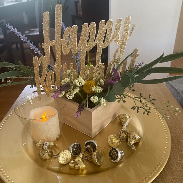 Happy Retirement Table Centerpiece, Retirement Party Decorations ...