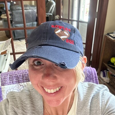 Paw Print Hat Distressed Baseball Cap OR Ponytail Hat Dog Mama Dog Mom ...