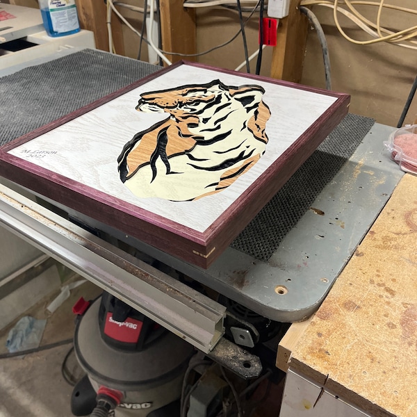 Multilayer Laser Cut File, Tiger Head Dxf File, Laser Cut File Wooden ...