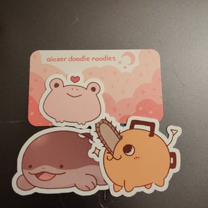 CSM Cursed Emojis Stickers & Sticker Sheet - Etsy