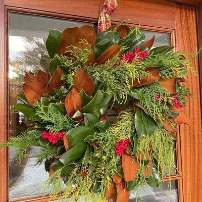 FRESH Cypress Garland Fresh Fall and Christmas Garland - Etsy