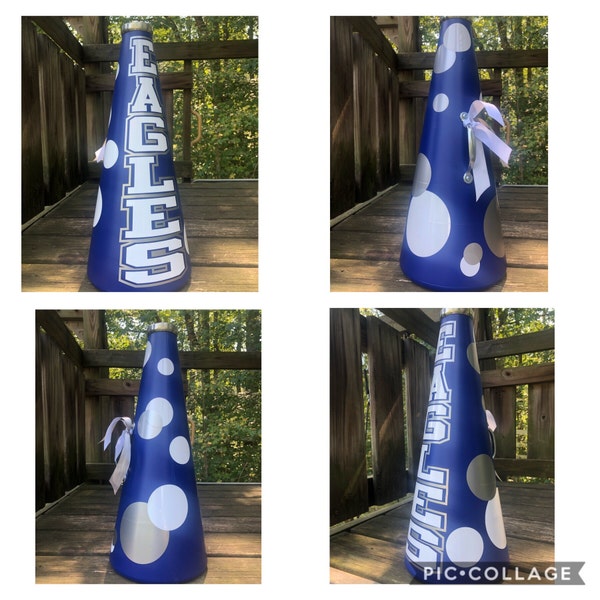 19" Cheer Megaphone Custom for Cheerleading and Personalized for Your ...