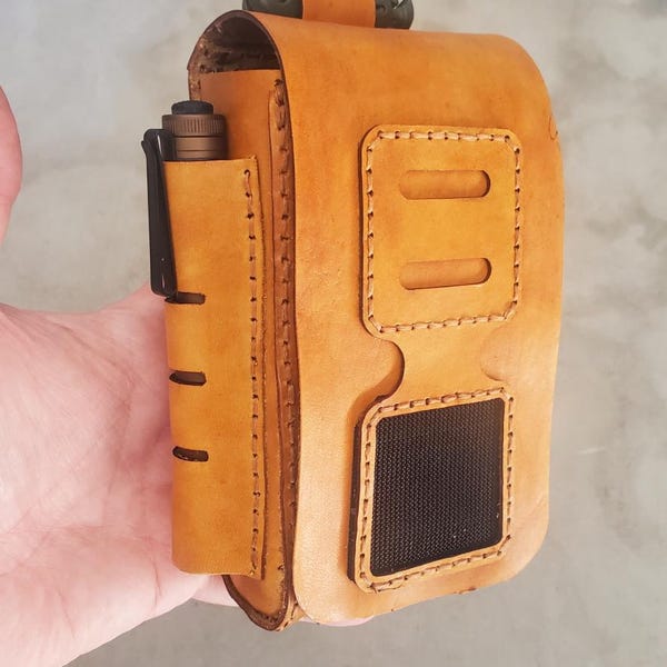 Leather Belt Pouch Pattern PDF | EDC Bag Pattern | Leather EDC Pouch ...