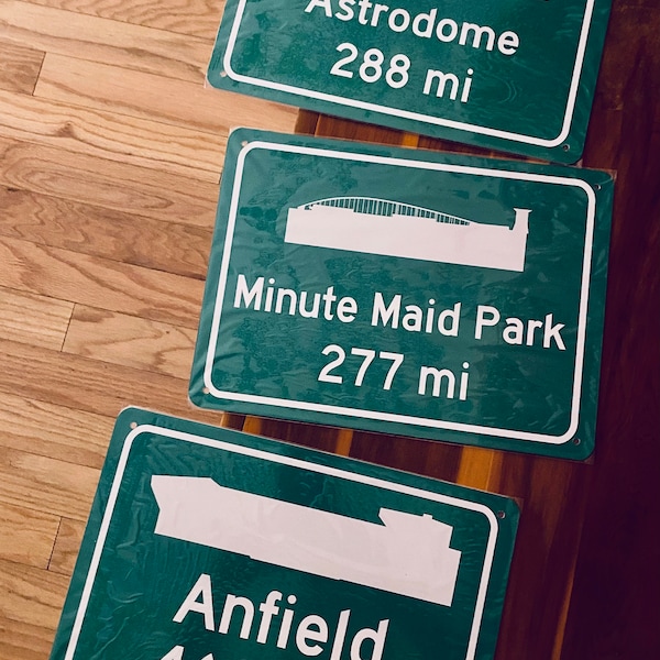 Custom Stadium Road Sign - Pick Your Team and Customize the Distance ...