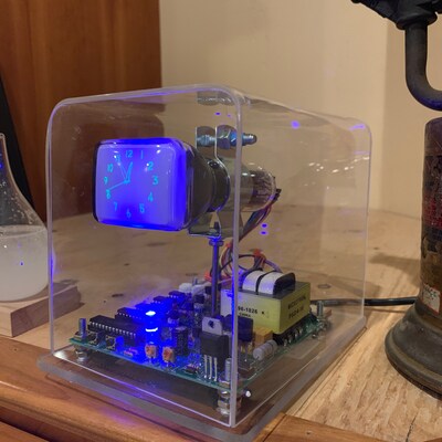 Oscilloscope Clock or Scope Clock New Design Century Font Wifi Included ...