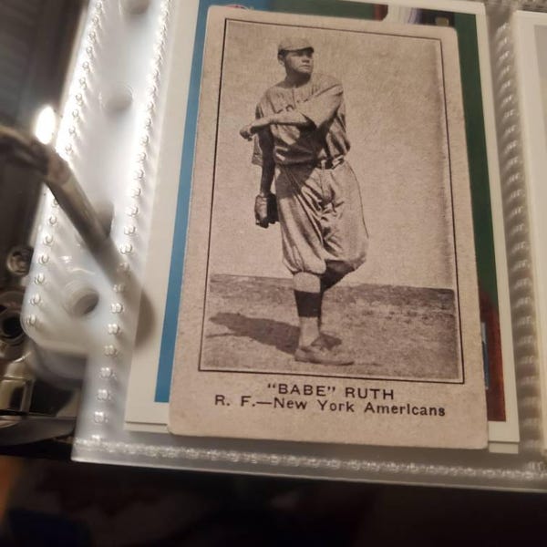 Babe Ruth 1921 American Caramel Series E121 Baseball Card – Hand-aged ...