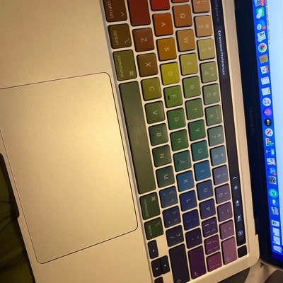 Rainbow MacBook Keyboard Laptop Stickers Keyboard Decal MacBook Air 13 ...