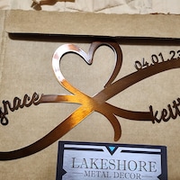 Gifts for Her, Custom Infinity Sign, Personalized Wedding Gift for ...