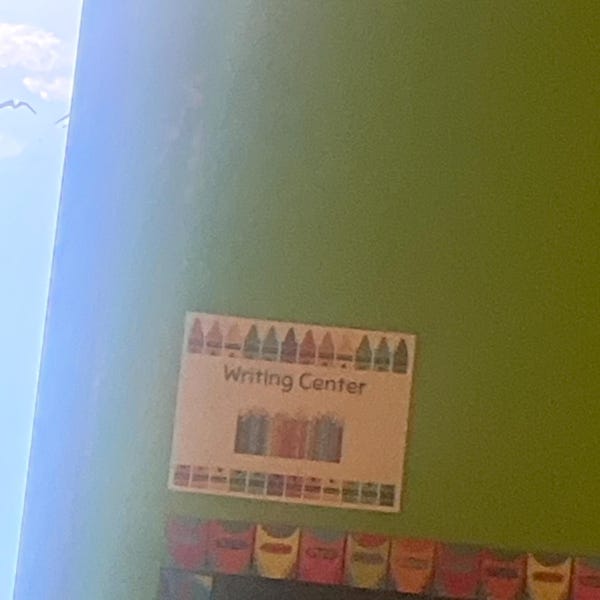Rainbow Crayon Preschool Center Signs | Set of 15 Printable Classroom ...