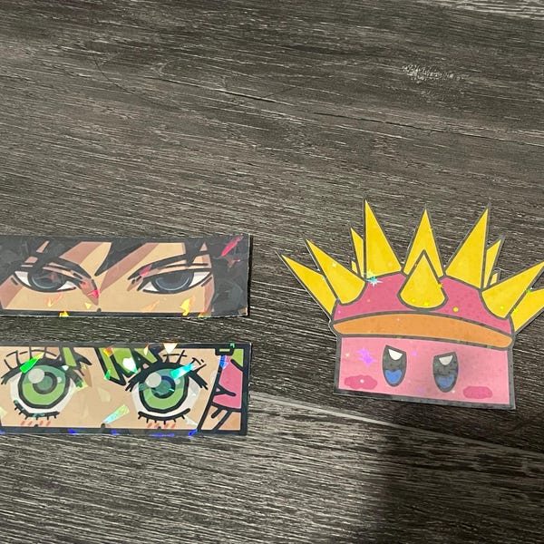 Demon Anime Hashiras Eye Stickers | Holographic - Etsy