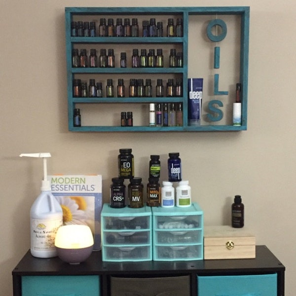 Essential Oil Shelf, Essential Oil Storage, Wood Shelf, Essential Oil ...