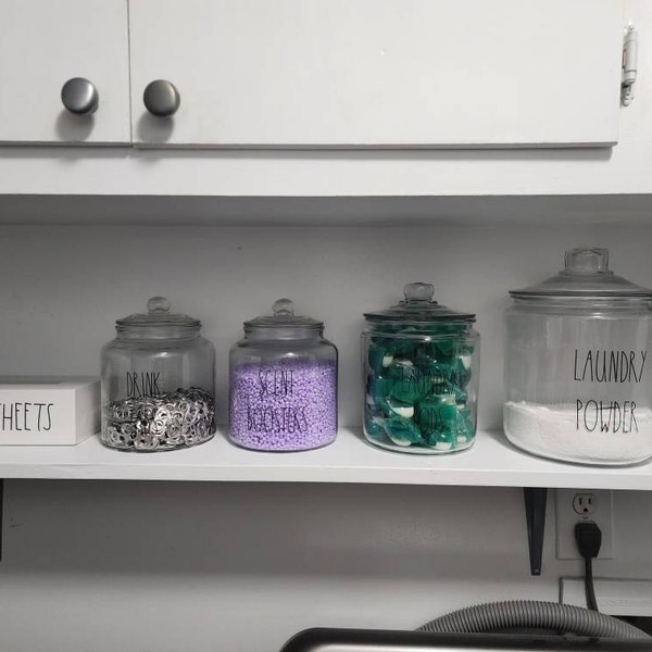 Laundry Room Decals, Laundry Room Labels, Canister Labels, Farmhouse ...