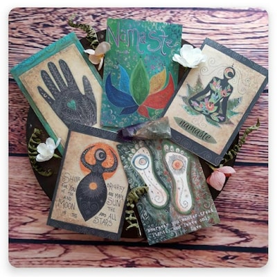Goddess Greeting Cards, Goddess Card, Pagan Art Card, Pack of 5 Cards ...