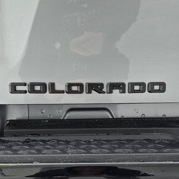 Red 3D Raised Coated Tailgate Letter Inserts Decals Fit With Chevrolet ...